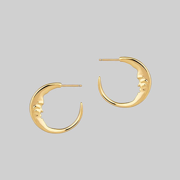 Regal rose moon earrings store