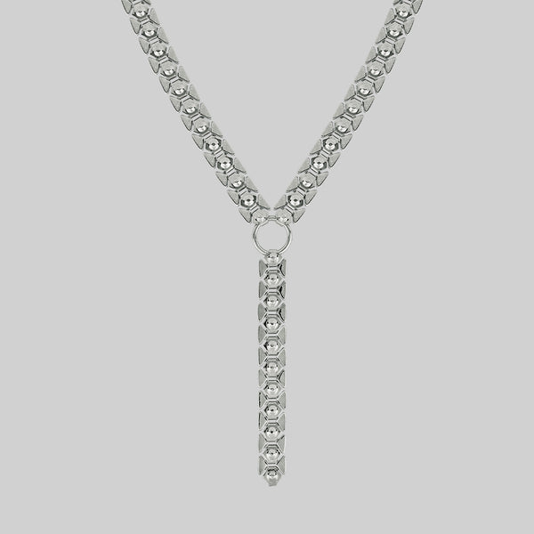 STAKE. Lariat Chain - Silver – REGALROSE