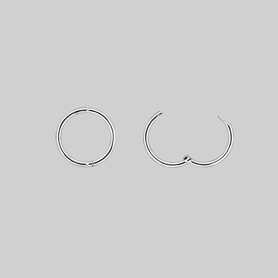 ELIN. Sun & Moon Hoop Earrings - Silver – REGALROSE