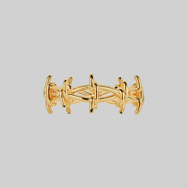 BEYOND. Barbed Wire Ring - Gold – REGALROSE
