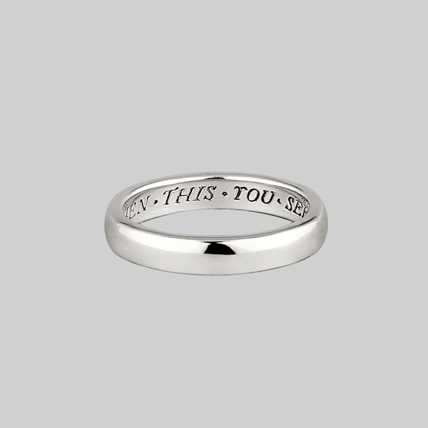 When This You See Remember Me Posie Ring - Silver – REGALROSE